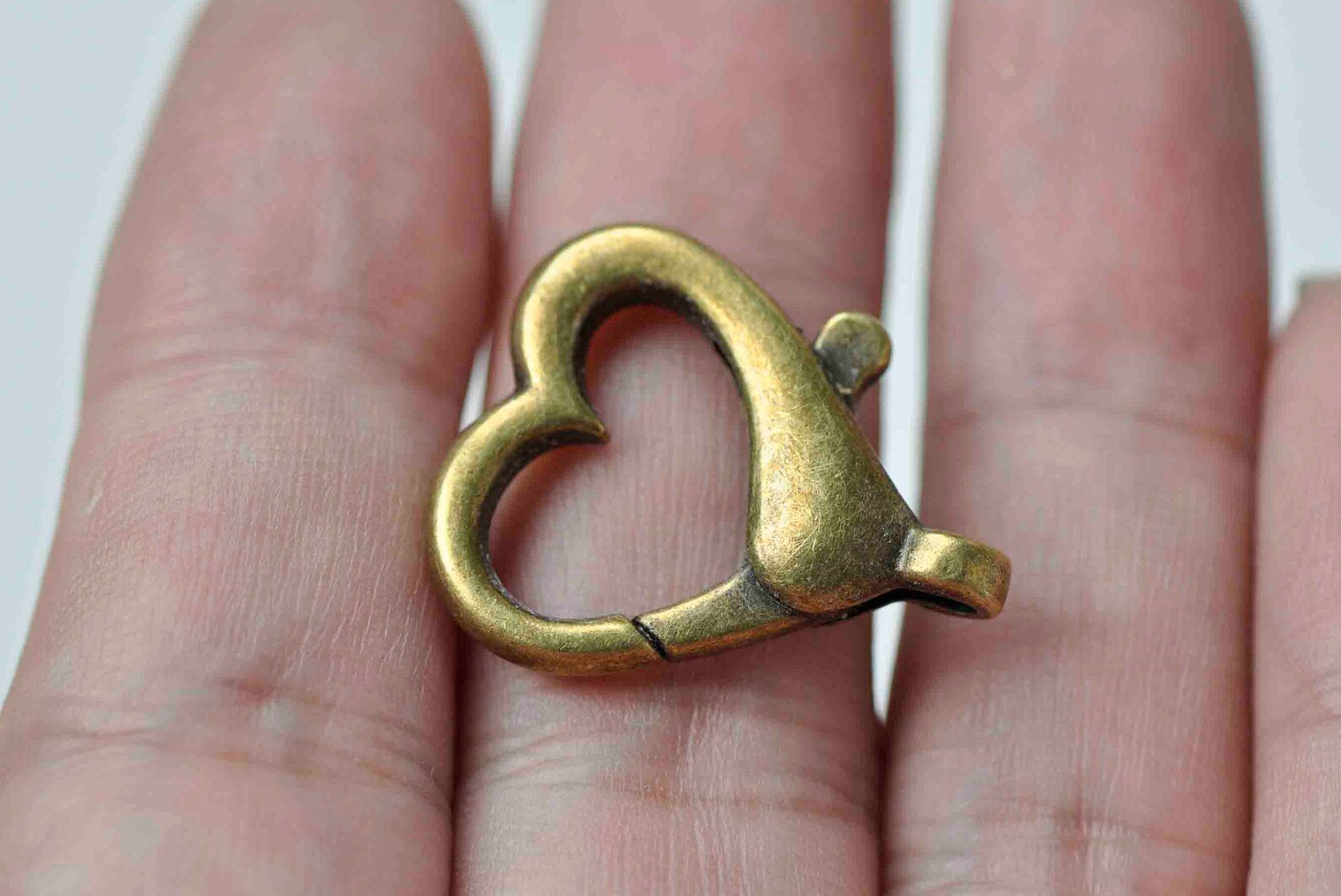 10 Pcs Antiqued Bronze Heart Lobster Clasps 22x27mm A8913 - Etsy