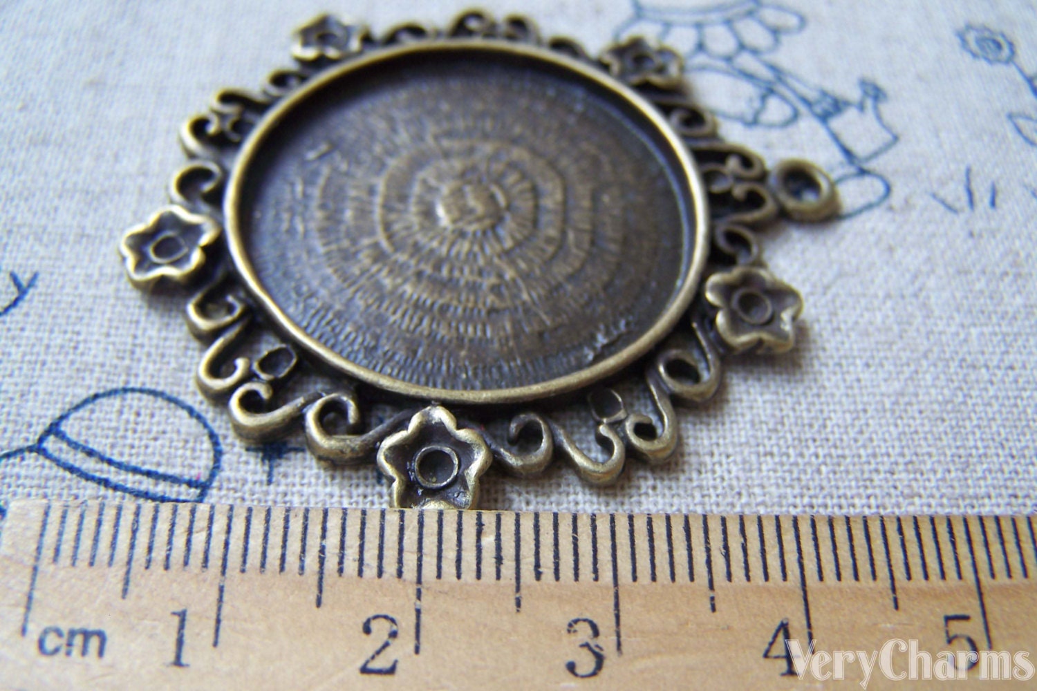 Antique Bronze Round Pendant Tray Base Settings Match 30mm - Etsy