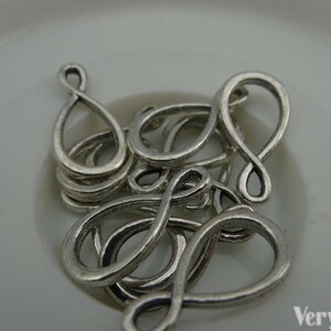 30 Pcs of Antique Silver Figure 8 Connector Charms 11x21mm A5977 - Etsy