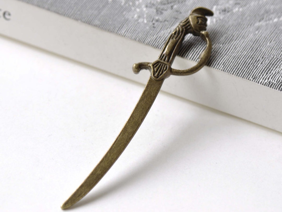 Antique Bronze Japanese Blade Katana Sword Pendant Charms 23x93mm Set ...