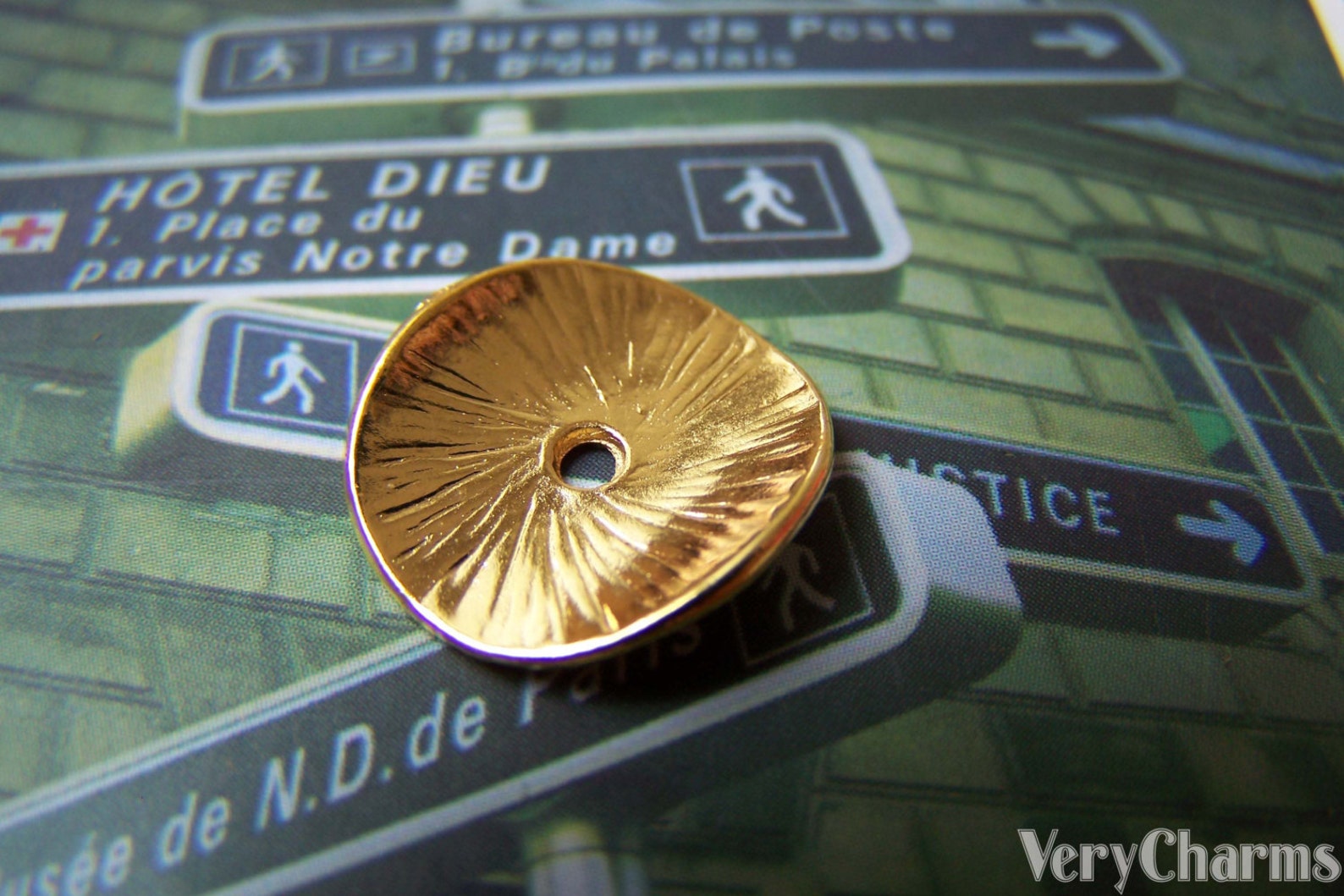 Gold Curved Round Potato Chip Spacer Disc Beads Jewelry Making | Etsy