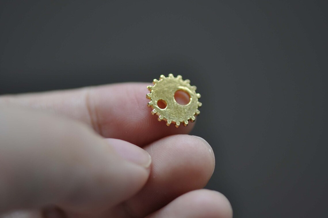 Tiny Gold Gears Charms Small Watch Wheels 12mm Set of 20 A7952 - Etsy