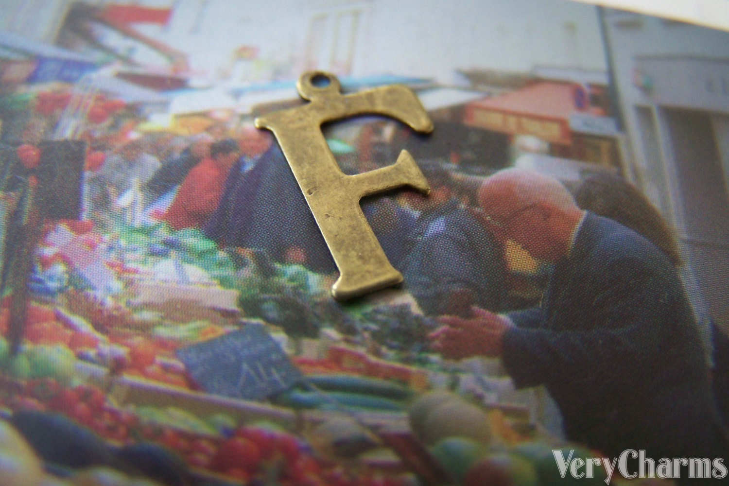 10 Pcs of Antique Bronze Brass Alphabet Letter F Charms 9x15mm - Etsy