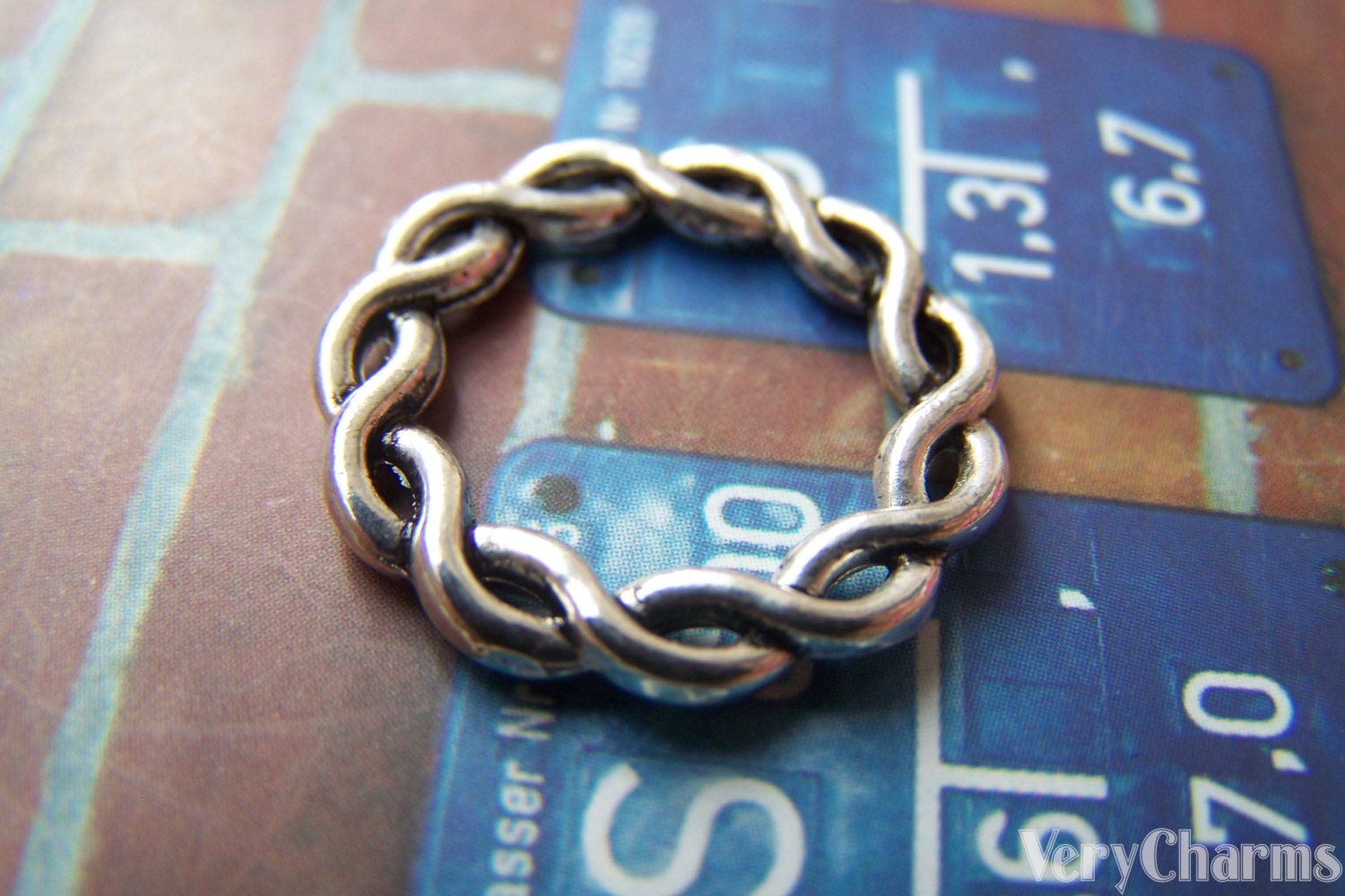 Antique Silver Twisted Coiled Ring Connectors 15mm/20mm - Etsy