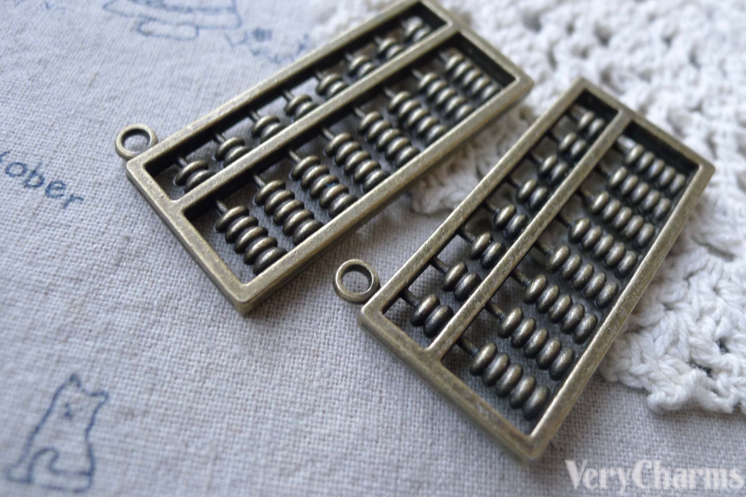 6 Pcs of Antique Bronze Chinese Abacus Pendants Charms 23x49mm - Etsy