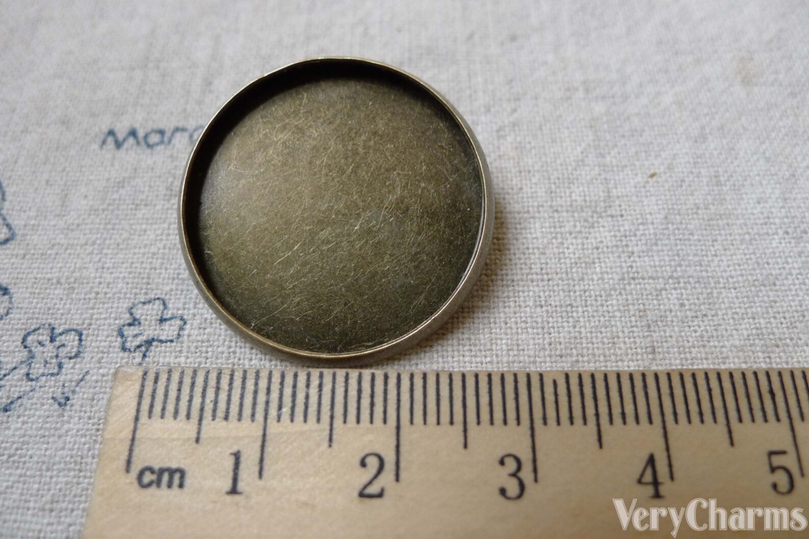 10 Pcs Antique Bronze Brass Round Base Bezel Brooch Back Match | Etsy