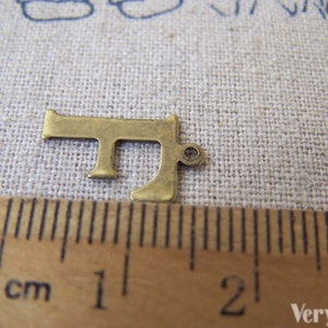 10 Pcs of Antique Bronze Brass Alphabet Letter F Charms 9x15mm A2411 - Etsy