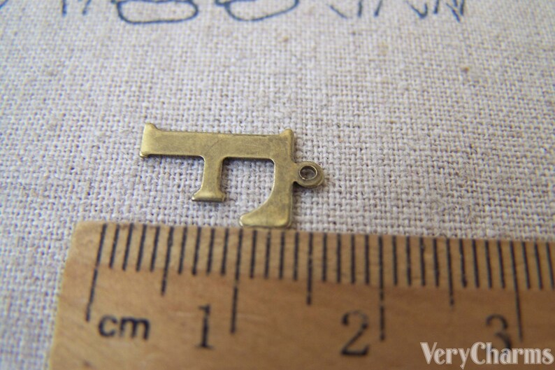 10 Pcs of Antique Bronze Brass Alphabet Letter F Charms 9x15mm - Etsy