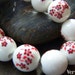 20 Pcs Fancy Red Flower Chinese Ceramic Porcelain Beads 12mm A2733 - Etsy