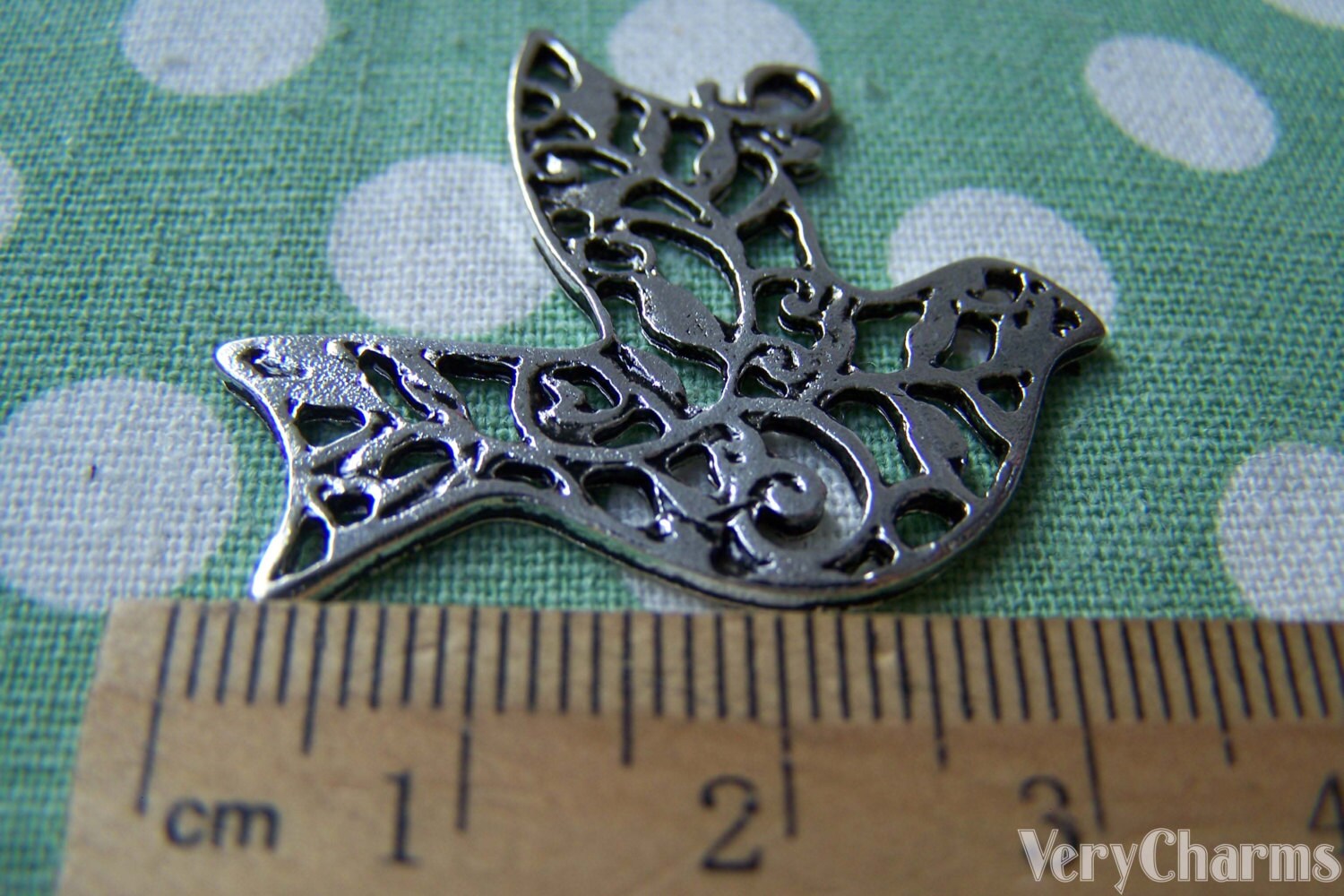 Filigree Branch Dove Antique Silver Swirl Peace Bird Pigeon - Etsy