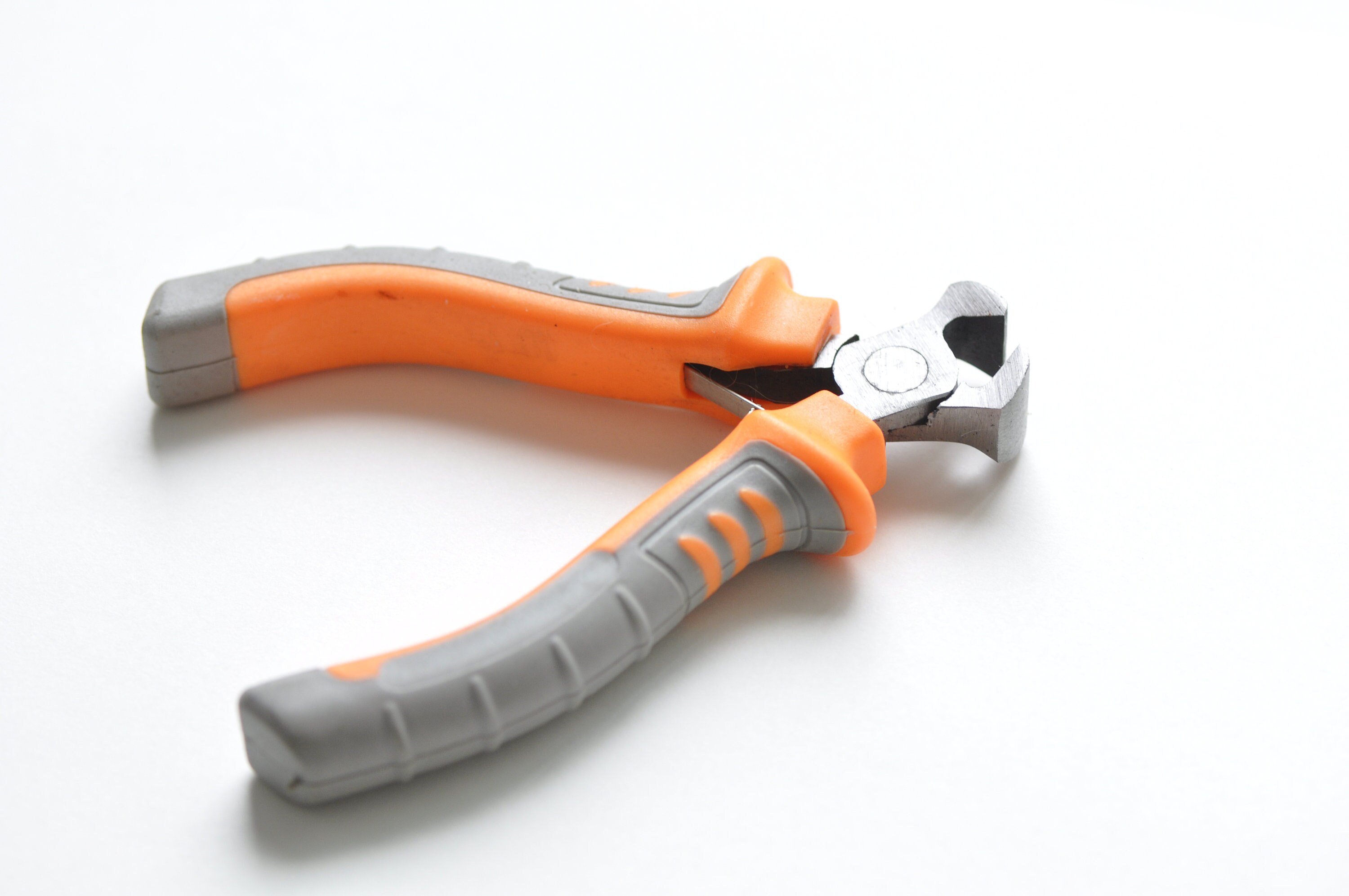 Round Flat Nose Wire-cutter Jewelry Pliers Orange Handle Tool for Wire ...
