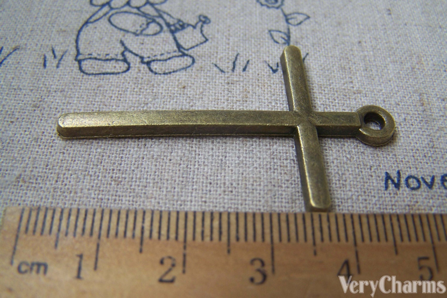 10 Pcs of Antique Bronze Lovely Smooth Cross Pendant 30x48mm A3874 - Etsy