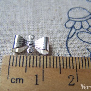 20 Pcs of Silver Tone Brass Bow Tie Knot Connector 7x12mm A4478 - Etsy