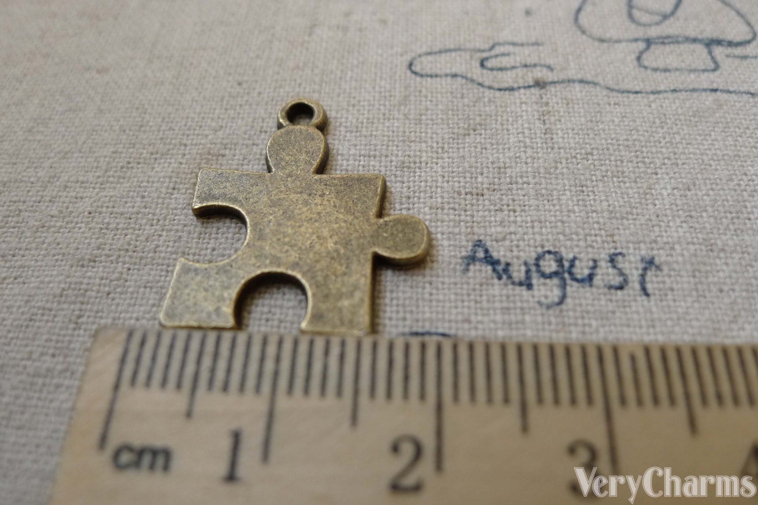 20 Pcs Antique Bronze Puzzle Piece Charms 19x22mm A6317 - Etsy