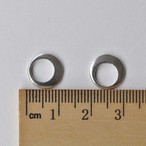 50 Pcs Antique Silver Small Smooth Round Circle Rings 11mm A8765 - Etsy