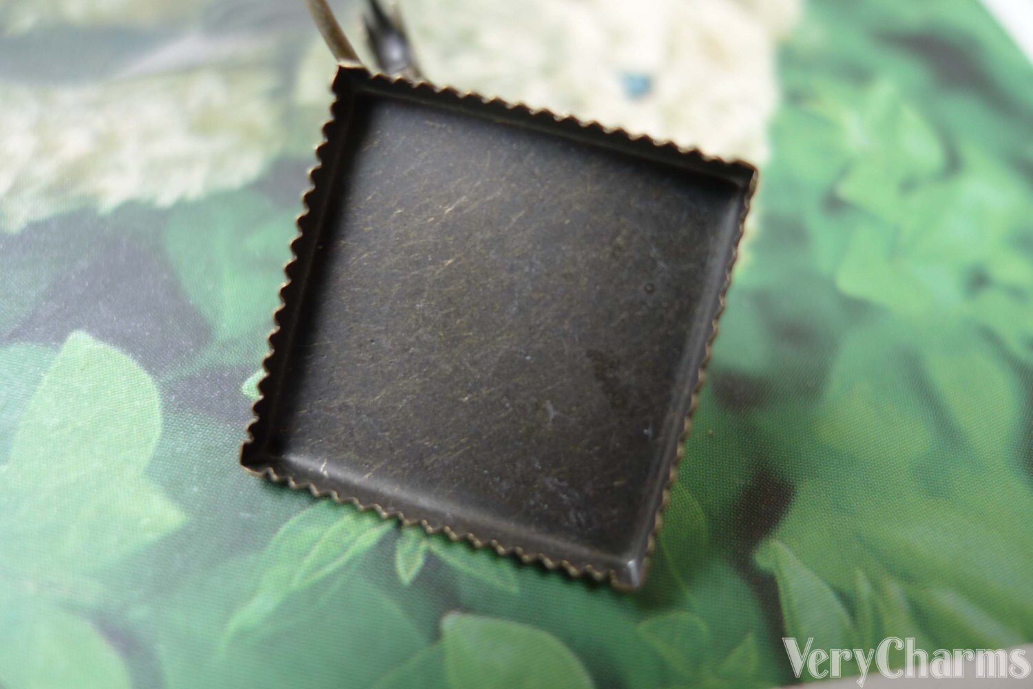 10 Pcs of Antique Bronze Diamond Shape Earwire Base Setting - Etsy