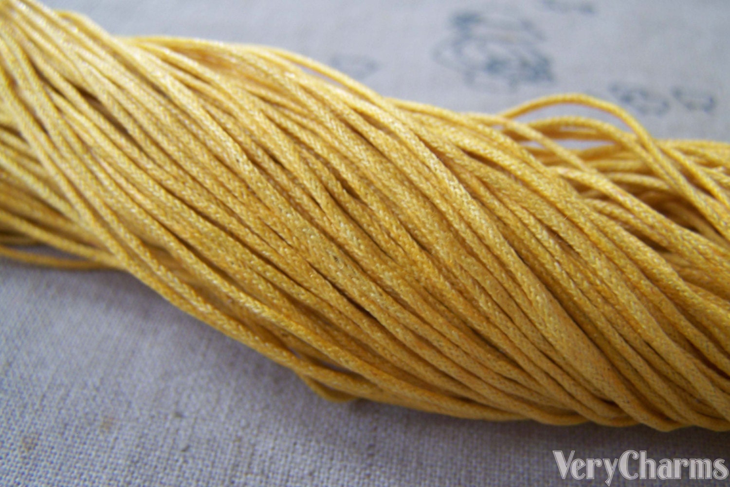 100 Yards Golden Yellow Cotton Cord Wax Cord Thread 1mm A5349 - Etsy