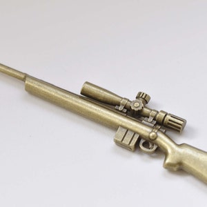 Large Sniper Gun Rifle Pendants Antique Bronze Weapon Charms 27x120mm ...