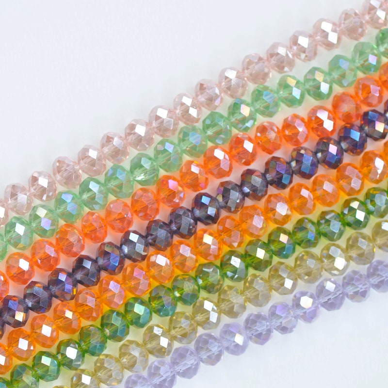 Crystal Rondelle - Etsy