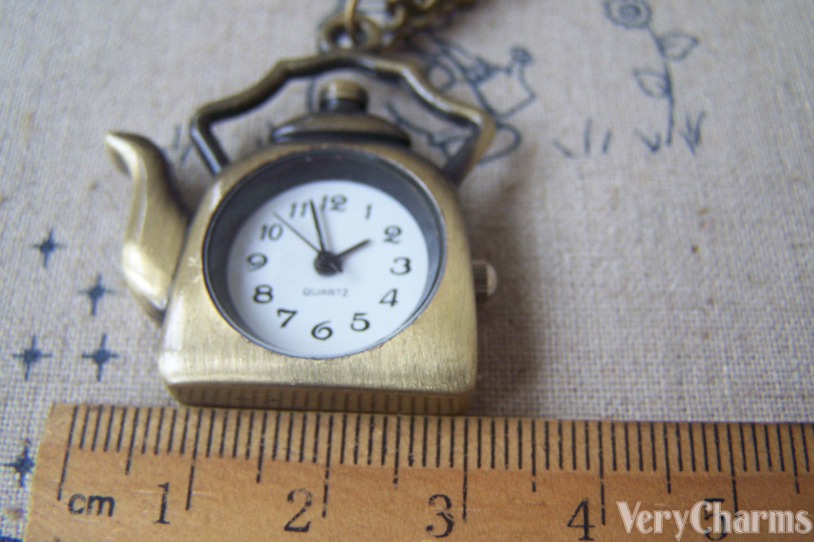 1 PC of Antique Bronze Tea Kettle Pocket Watch 31x38mm A4610 | Etsy