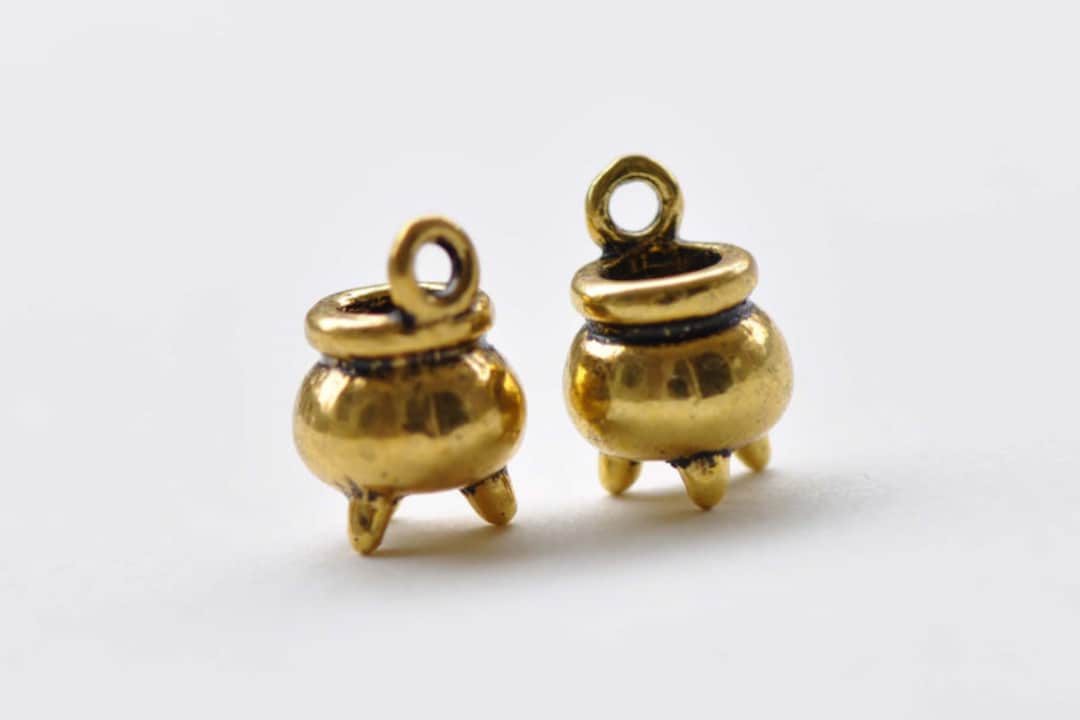 10 Pcs Antique Gold Censer Charms Cooking Pot Pendants 8x11mm A8671 - Etsy