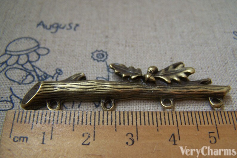 10 Pcs of Antique Bronze Huge Tree Trunk Charms Pendants With - Etsy
