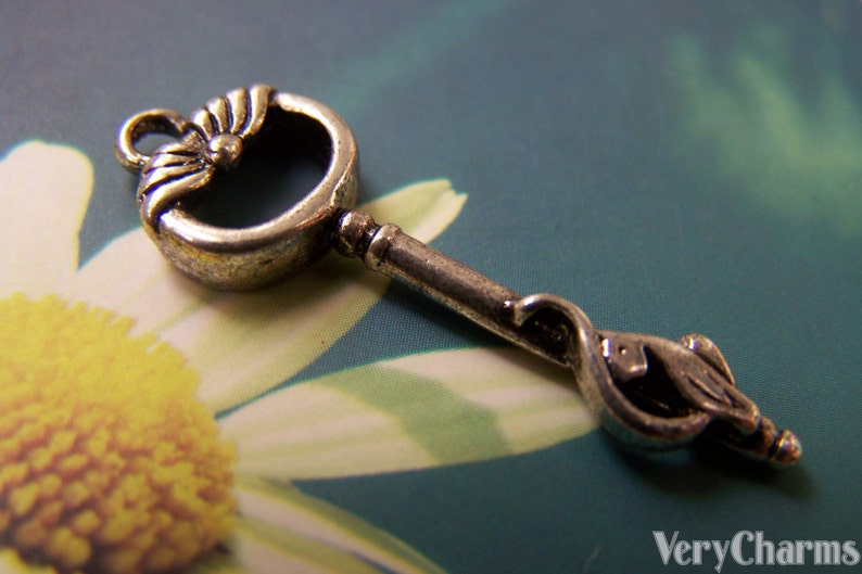 20 Pcs of Antique Silver Skeleton Key Charms 10x35mm A1233 - Etsy