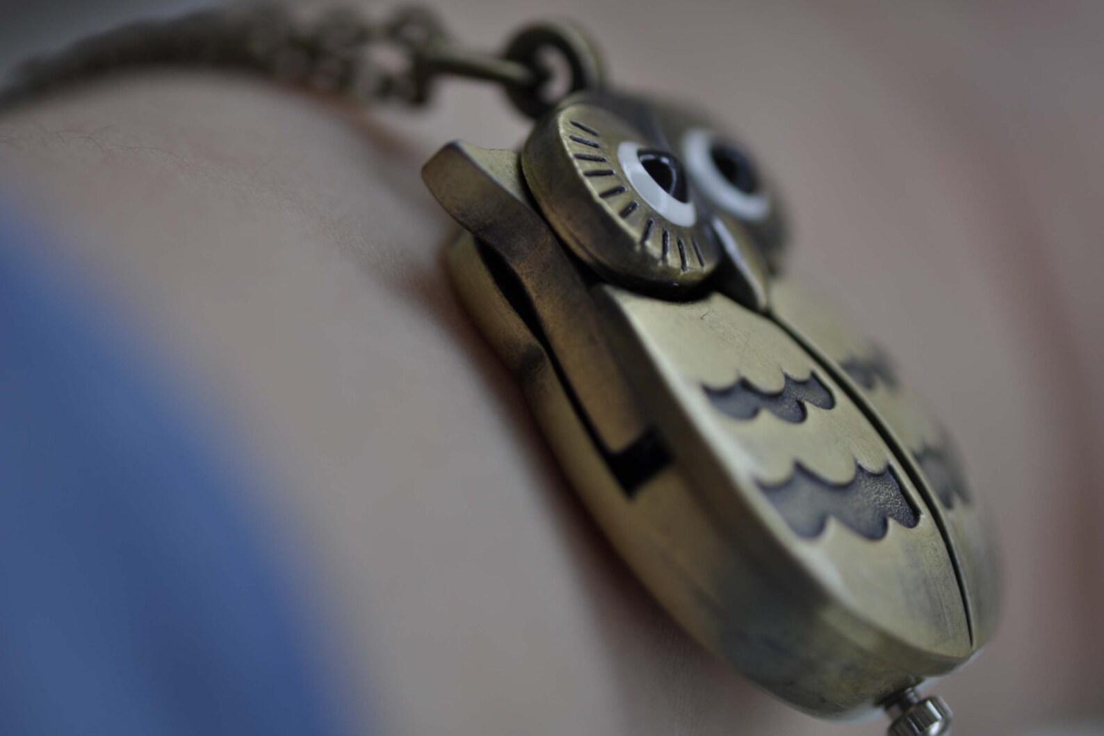 Owl Watch Antique Bronze Wavy Engraved Night Owl Watch 25x40mm - Etsy