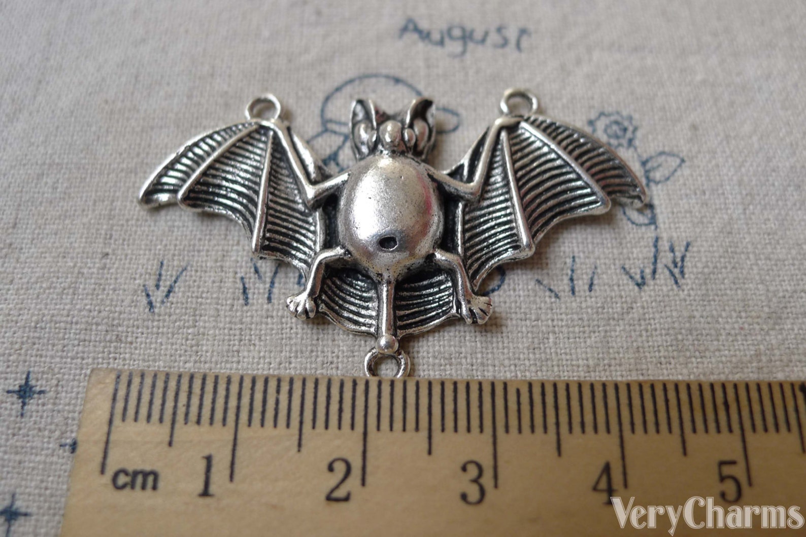 10 Pcs Antique Silver Bat Connector Charms Pendants 28x48mm - Etsy