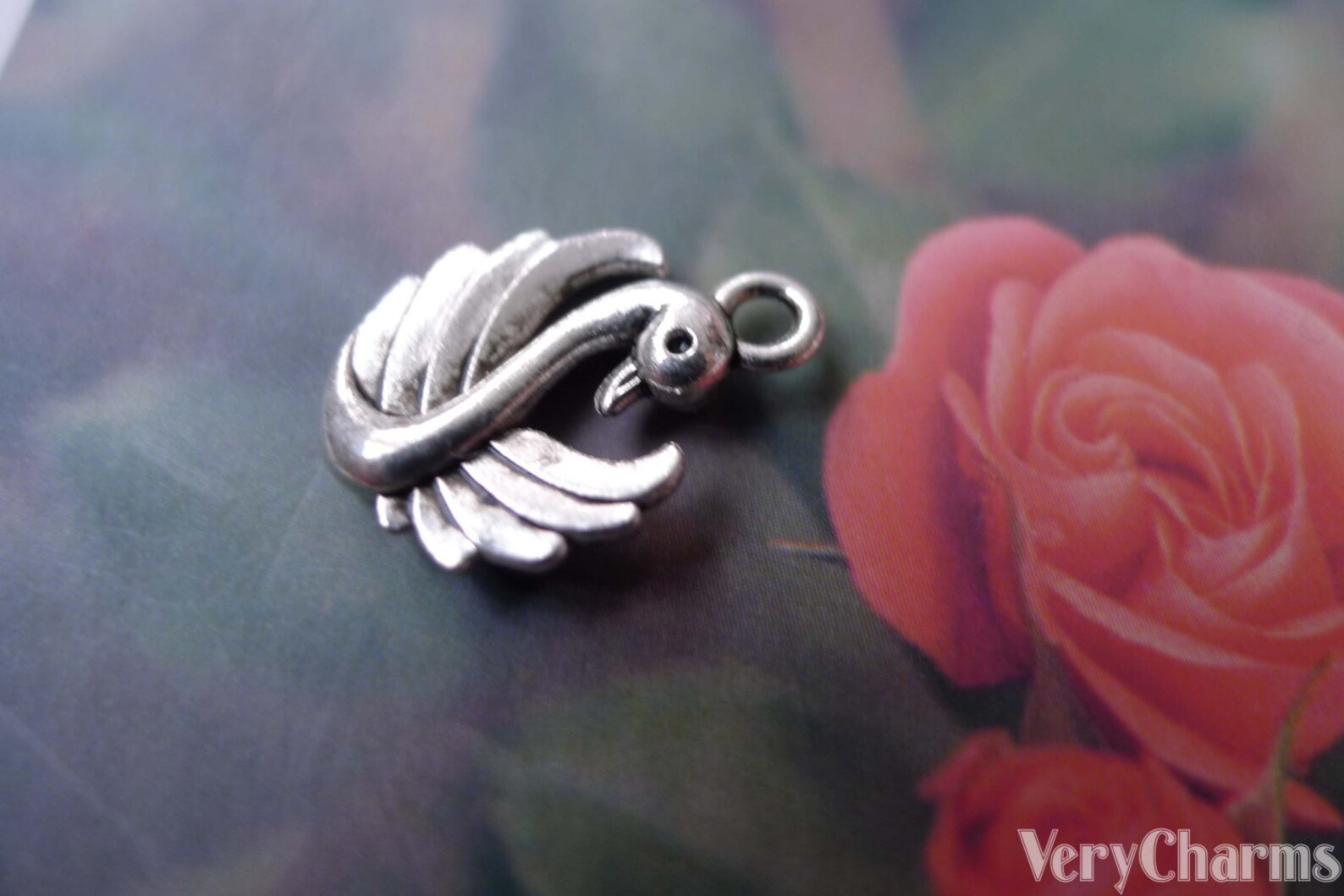 Antique Silver Swan Charms 12x17mm Double Sided Set of 30 - Etsy