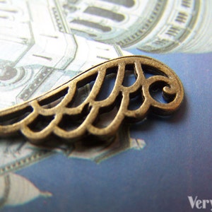 20 Pcs of Antique Bronze Filigree Wing Charms 9x23mm A1579 - Etsy