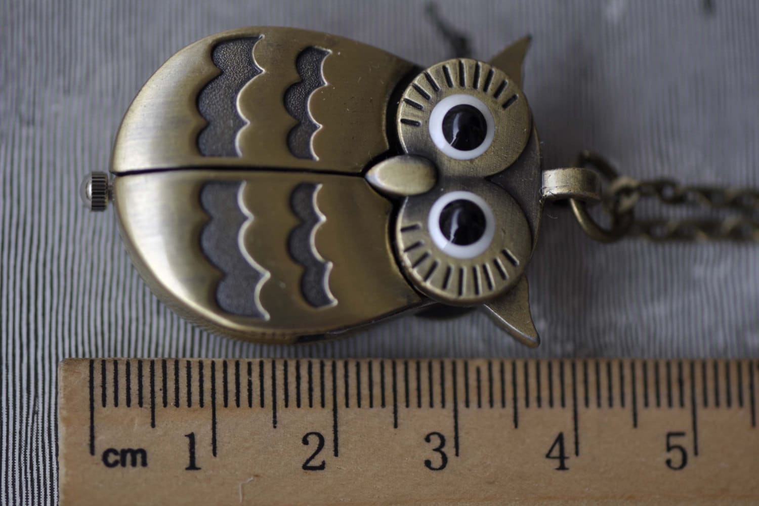 Owl Watch Antique Bronze Wavy Engraved Night Owl Watch 25x40mm - Etsy