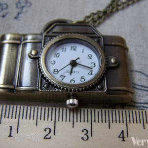 Camera Pocket Watch Antique Bronze Finish 30x43mm Set of 1 A5759 - Etsy