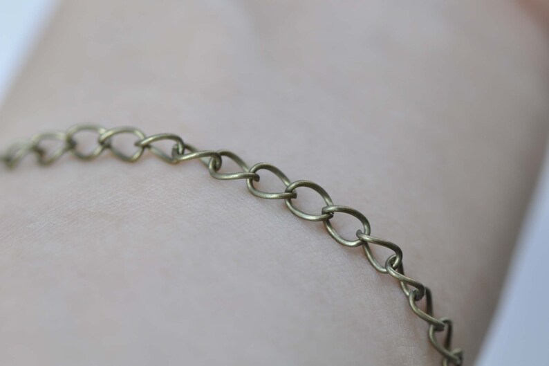 16ft 5m Antique Bronze Color Steel Curb Chain 3.2x5.5mm - Etsy