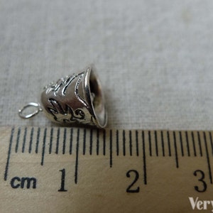 10 Pcs of Antique Silver Toll Bell Pendants Charms 9x9mm A6471 - Etsy