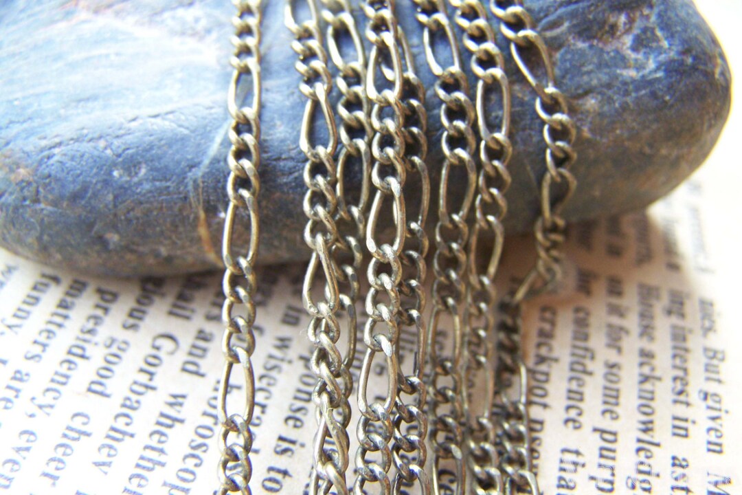 16ft (5m) of Antique Bronze Brass Figaro Chain Link 2.5x6mm A2023 - Etsy