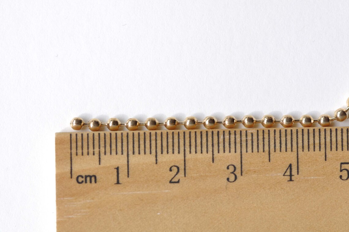 16ft (5m) KC Light Gold Iron Ball Chain 2.4mm A8308 - Etsy