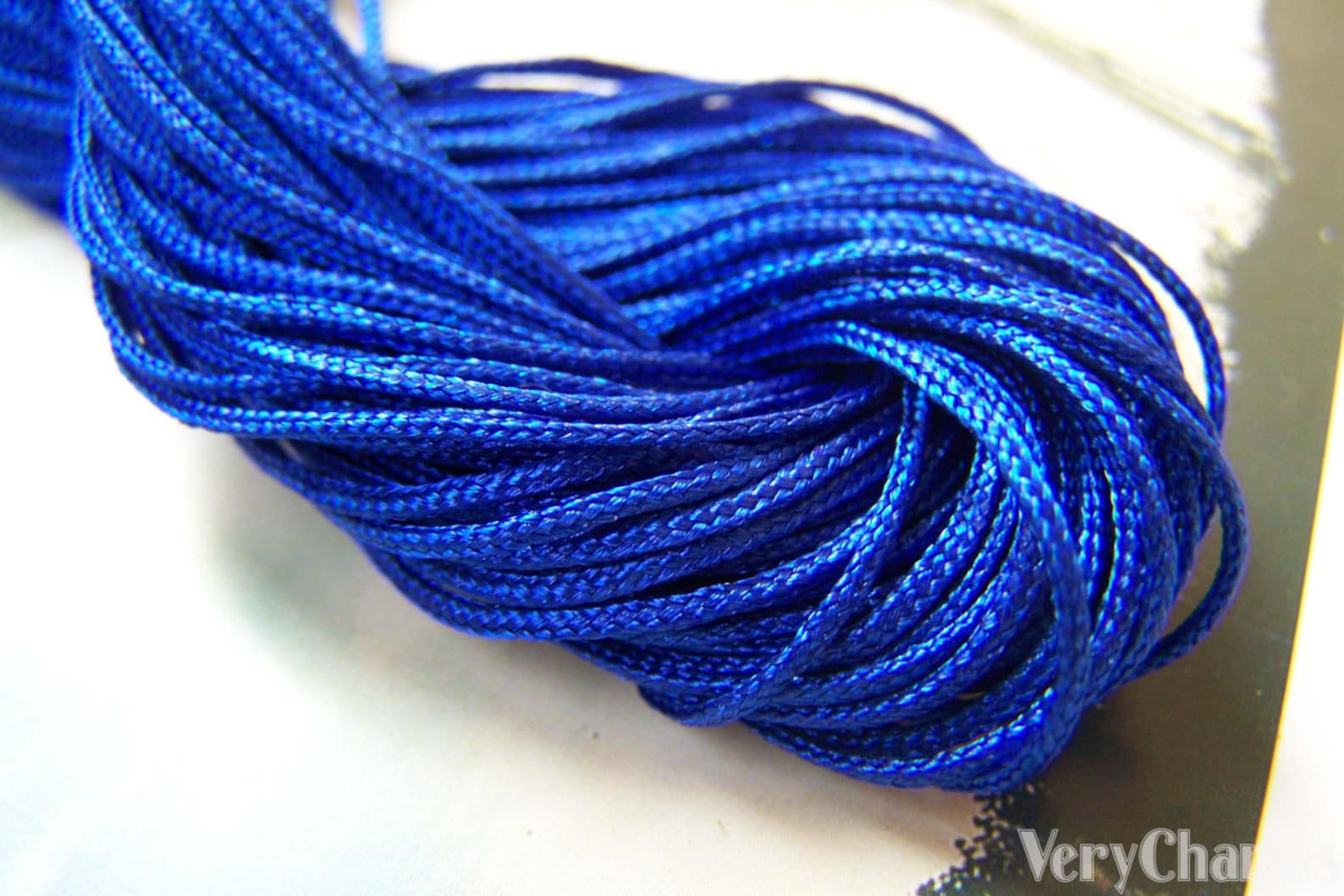 One Bundle of 36 Meters Neon Navy Blue Chinese Knot Rattail - Etsy