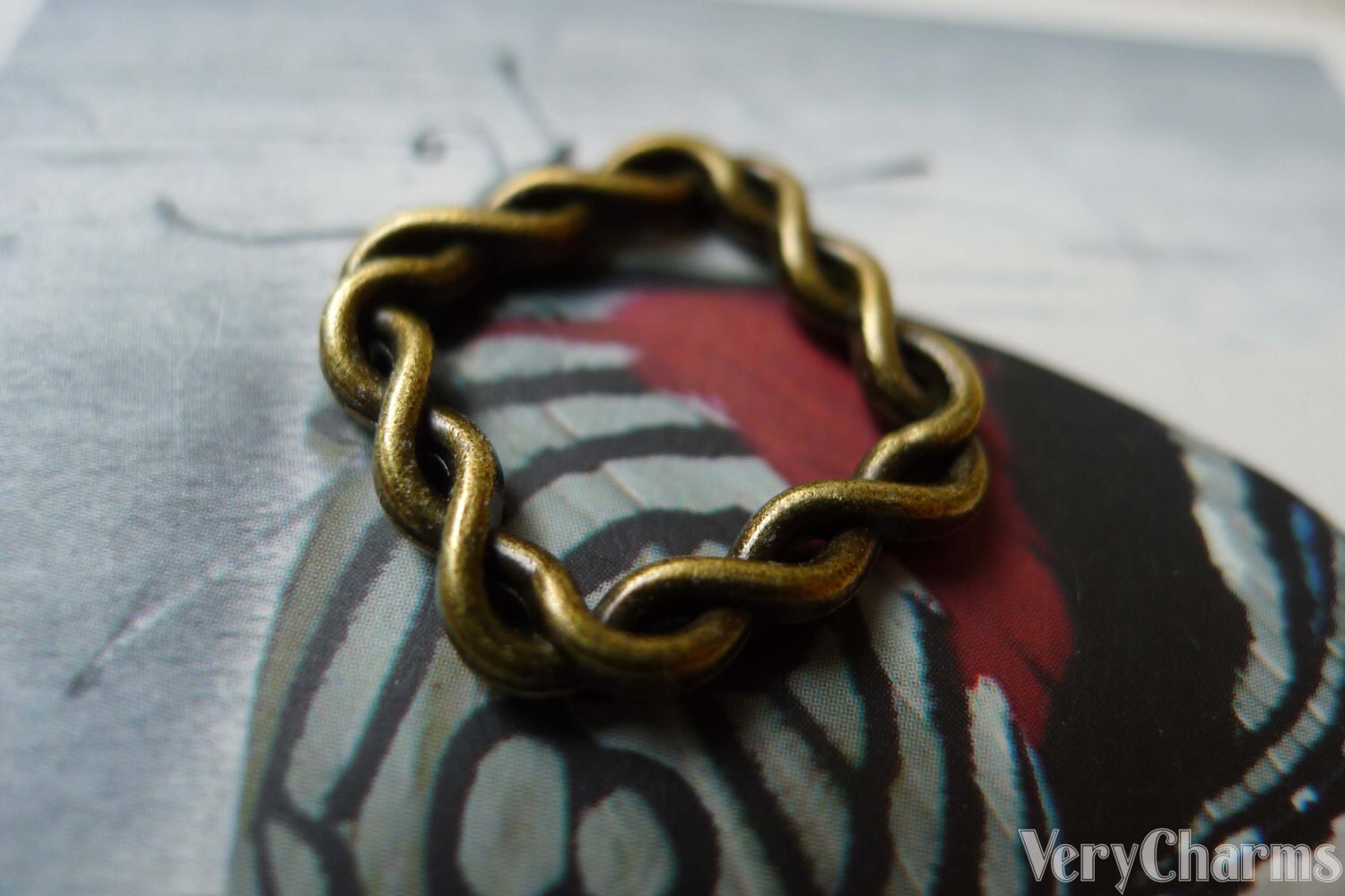 10 Pcs of Antique Bronze Twisted Frame Square Charms 20x20mm - Etsy