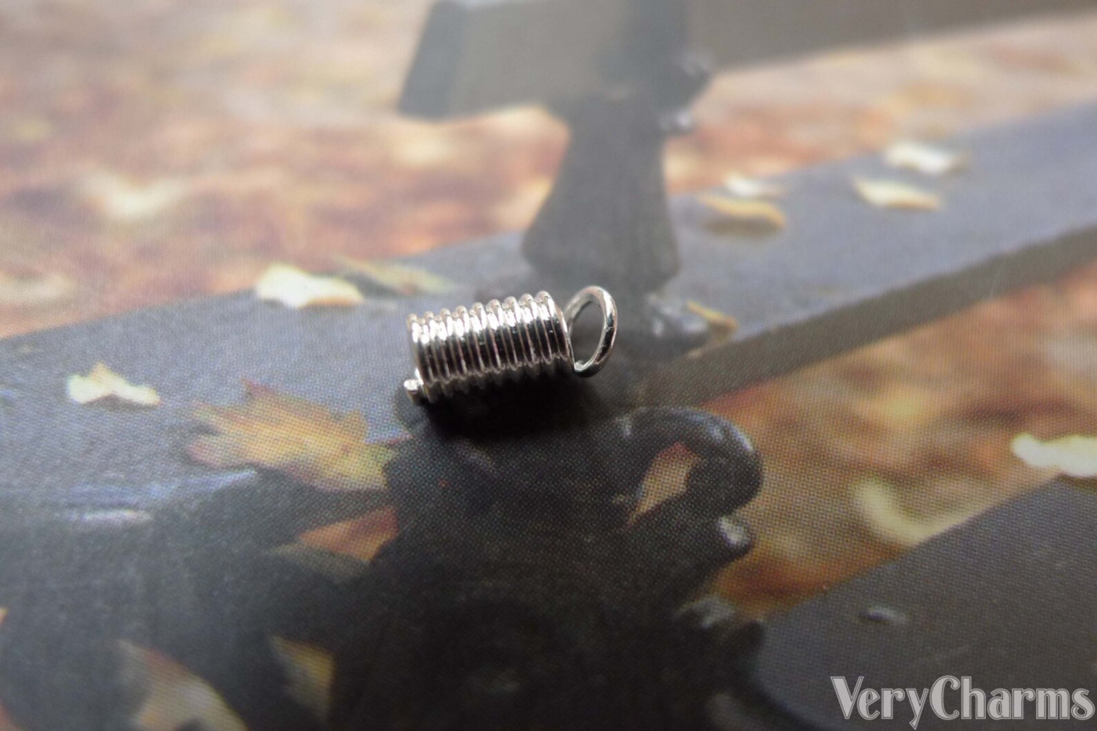 Silver Spring Cord End Connector Coil Necklace Head 3x6mm Set | Etsy
