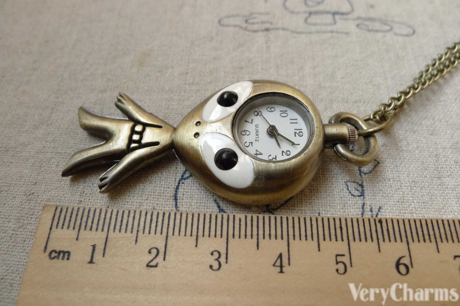 1 PC Antique Bronze Alien Pocket Watch 55mm A6193 - Etsy
