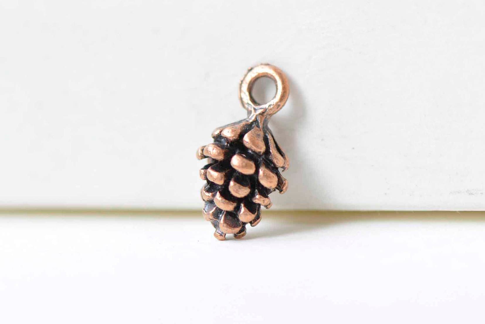 20 Pcs Antique Copper Acorns Pinecone Charms Pendants 5x15mm A8979 - Etsy