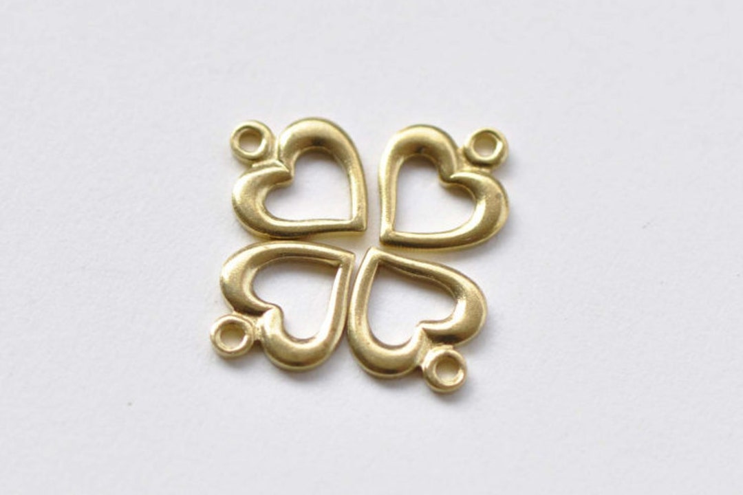 20 Pcs Raw Brass Tiny Heart Frame Charms 7.5x9mm A8743 - Etsy