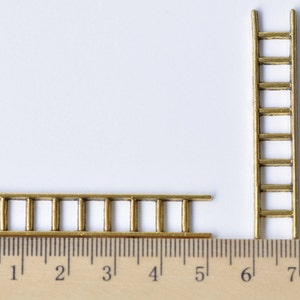 10 Pcs of Antique Gold Ladder Pendant Charms 10x51mm A8606 - Etsy