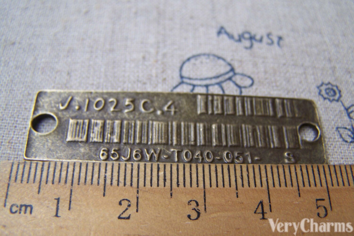 Antique Bronze Rectangular Barcode Connectors 14x52mm Set of 6 - Etsy