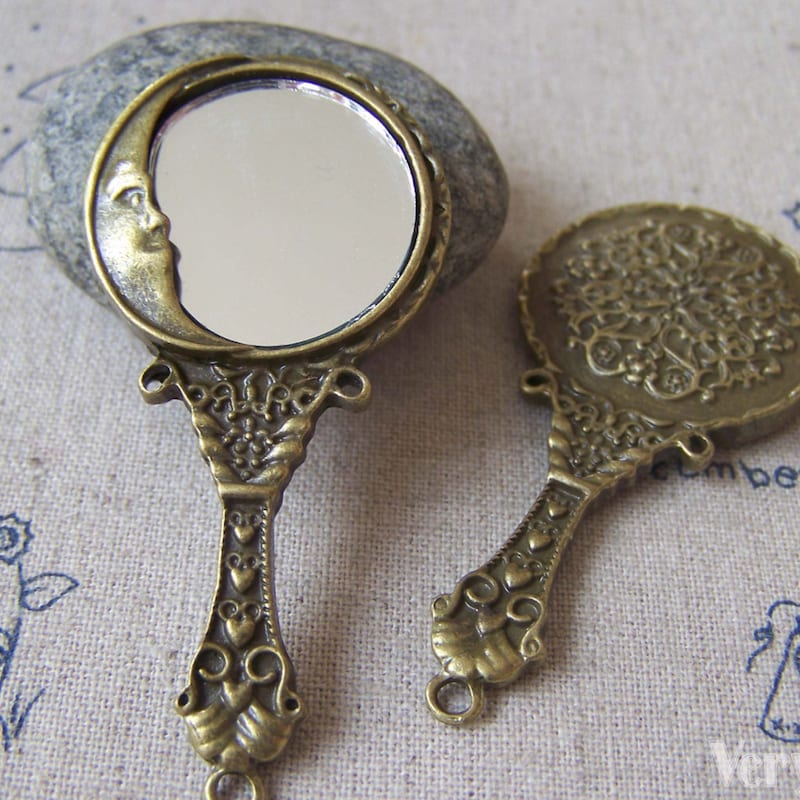 Glass Moon Mirror - Etsy