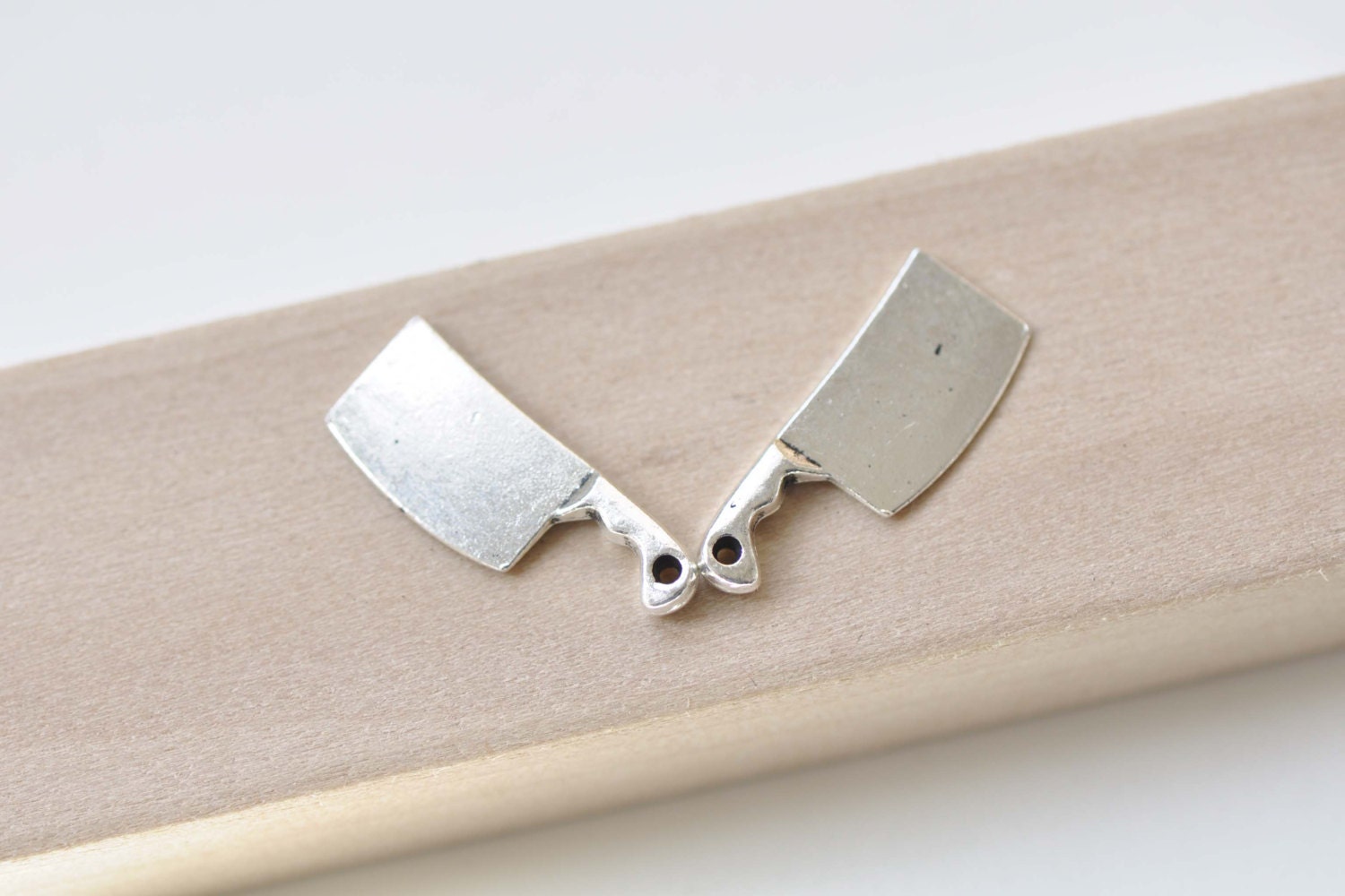 Butcher Knife Charms Antique Silver Pendant 9x23mm Set of 20 - Etsy