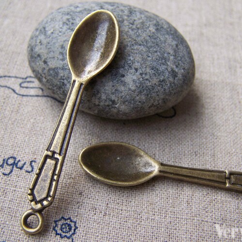 Bulk Antique Bronze Huge Spoon Charms Cutlery Pendants 11x48mm - Etsy