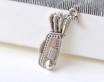 20pcs Golf Clubs Charms Golfer Charm Antique Silver Tone - Etsy
