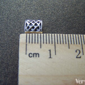 Rectangle Beads Antique Silver Rondelle Spacer Beads Charms 5x7mm Set ...